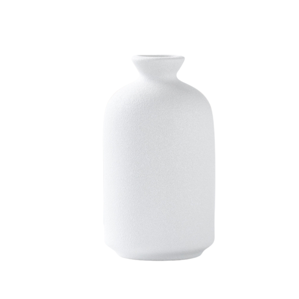 Vase céramique blanc givré - MON JOLI VASE