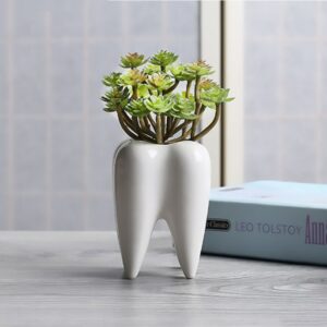 Vase céramique blanc en carambole - MON JOLI VASE