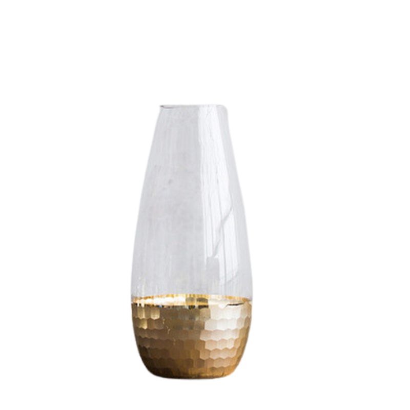 Vase moderne créatif en verre avec dorure - MON JOLI VASE