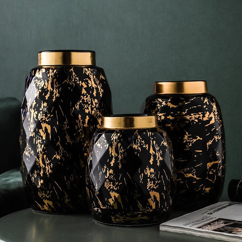 Vase moderne marbré grand format - MON JOLI VASE